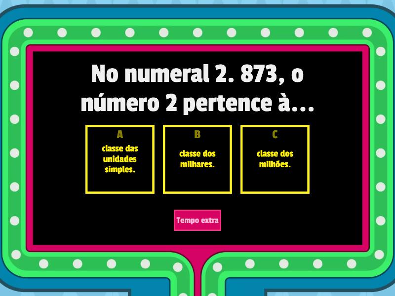 Programa: Ordens e classes - Gameshow quiz