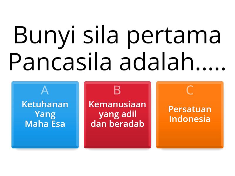 Kuis Pendidikan Pancasila Kelas 2 SD - Quiz