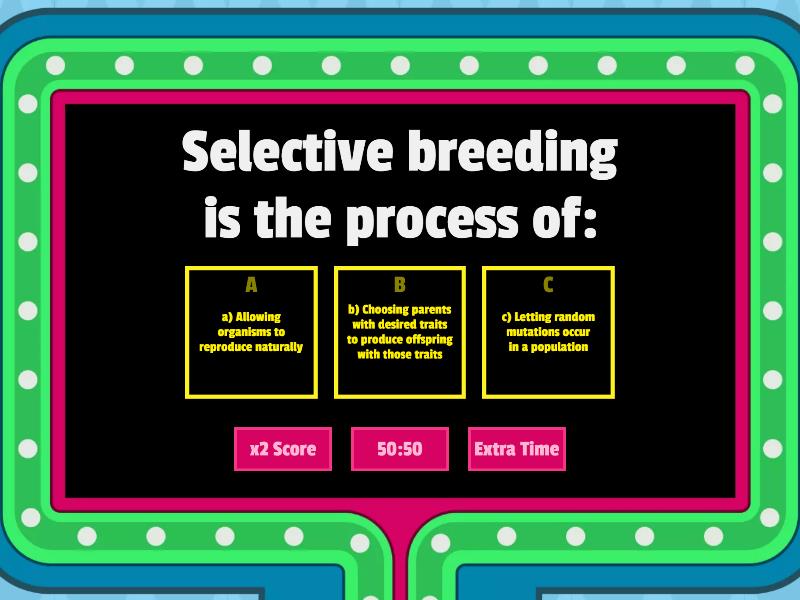 Selective Breeding - Gameshow quiz