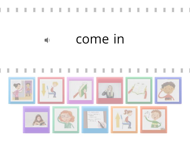 Welcome verbs - Find the match