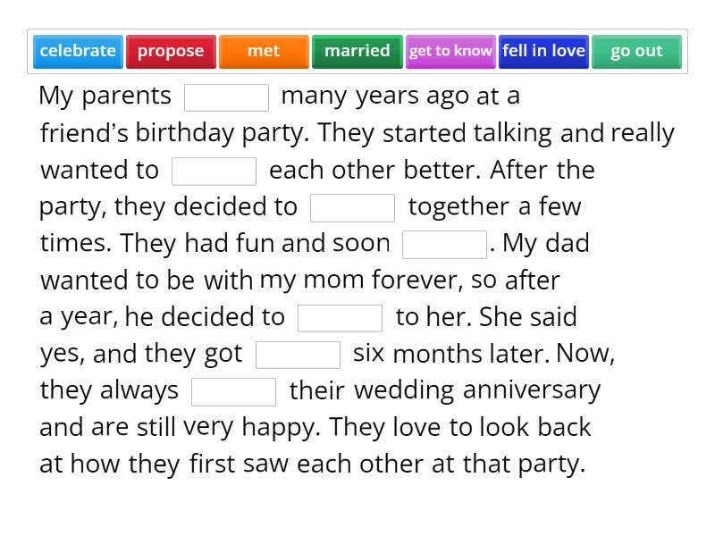 Relationships - Complete the sentence