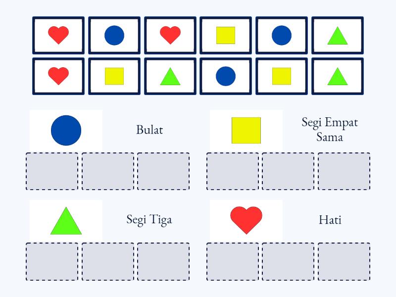 Pranombor : Pengelasan Mengikut Bentuk - فرز المجموعات