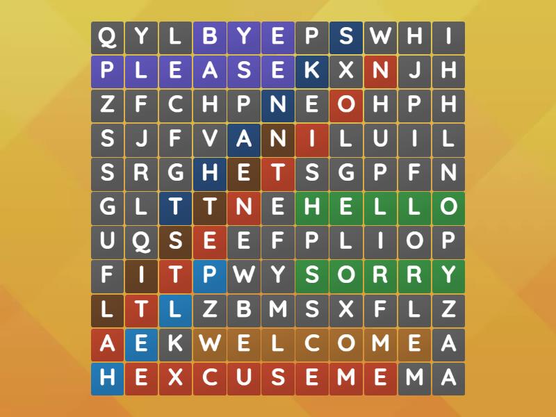 Magic words - Wordsearch