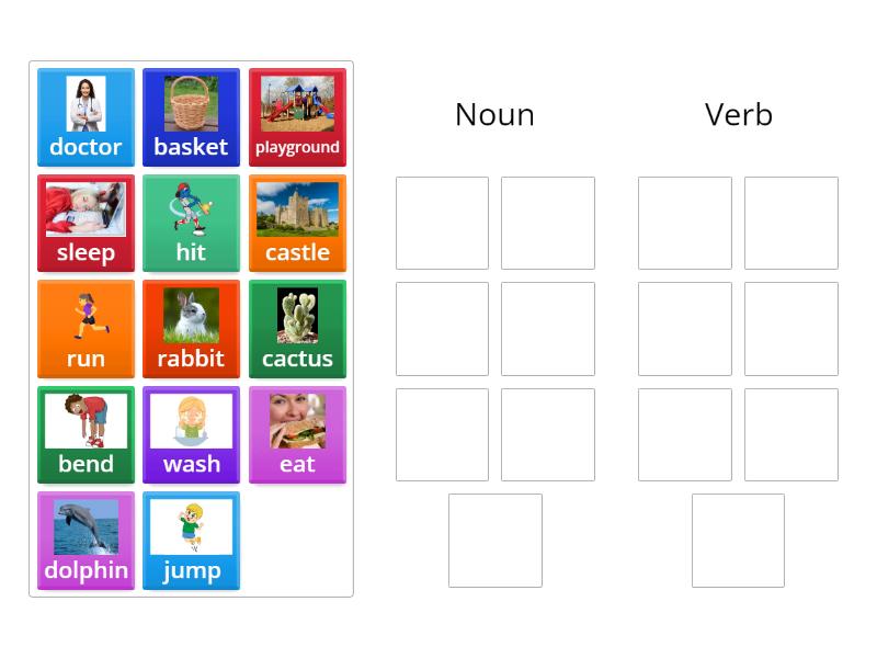 Nouns vs. Verbs - Group sort