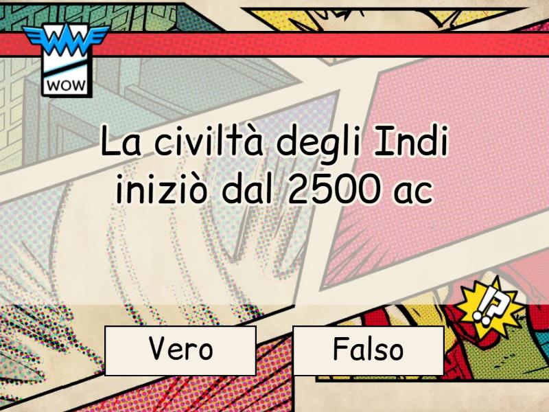 LA CIVILTA' DEGLI INDI - True or false
