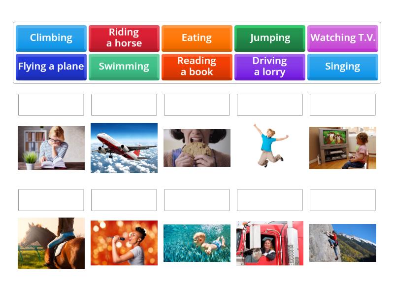 Action verbs-ing - Match up