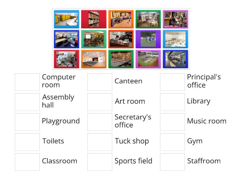 School facilities - Match up