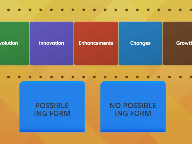 [PROFT2] L17 - NOUNS + ING NOUNS - Speed sorting