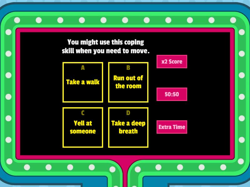 Coping strategies - Gameshow quiz