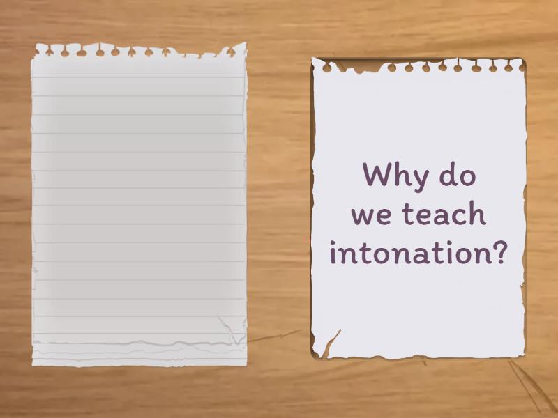 Intonation - Speaking cards