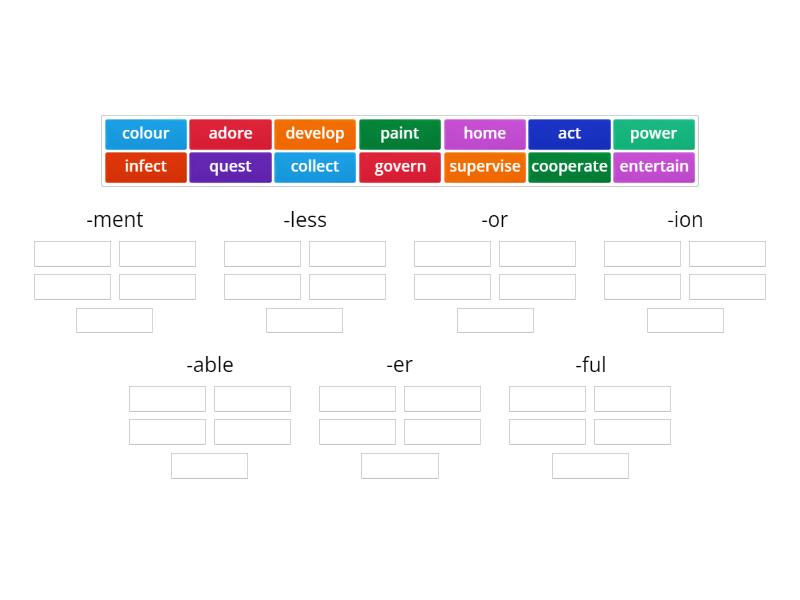 Suffixes - Group sort