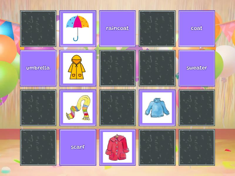 kb3- unit 8 clothes - Parejas