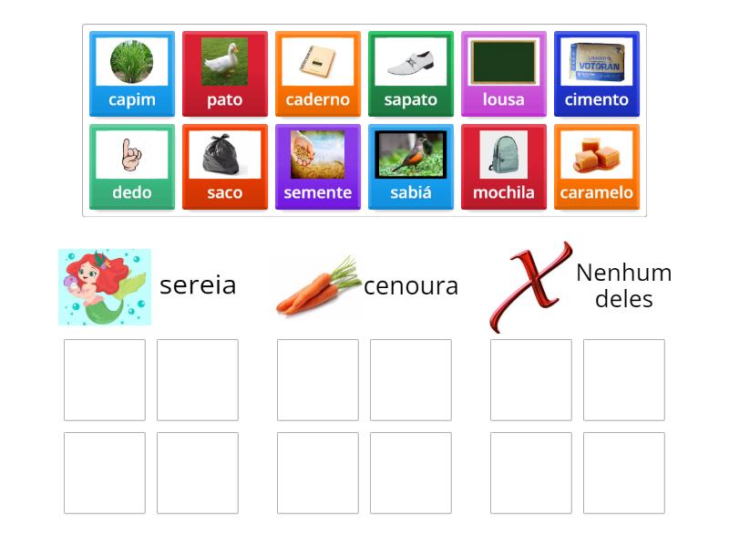 Letras do Alfabeto - Group sort