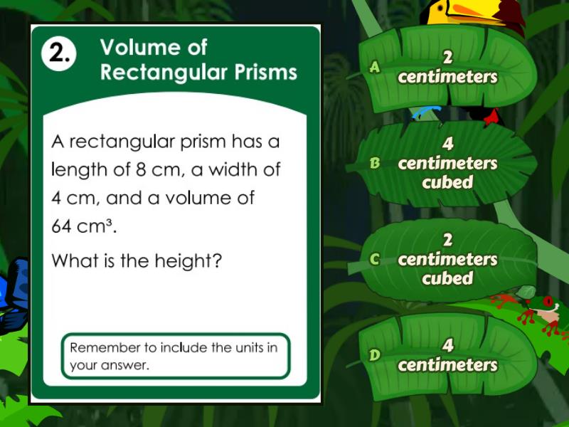Area, Perimeter and Volume - Quiz