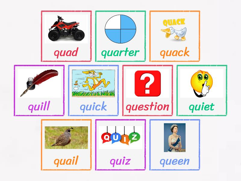 Phonics Q (KW) - Flip tiles