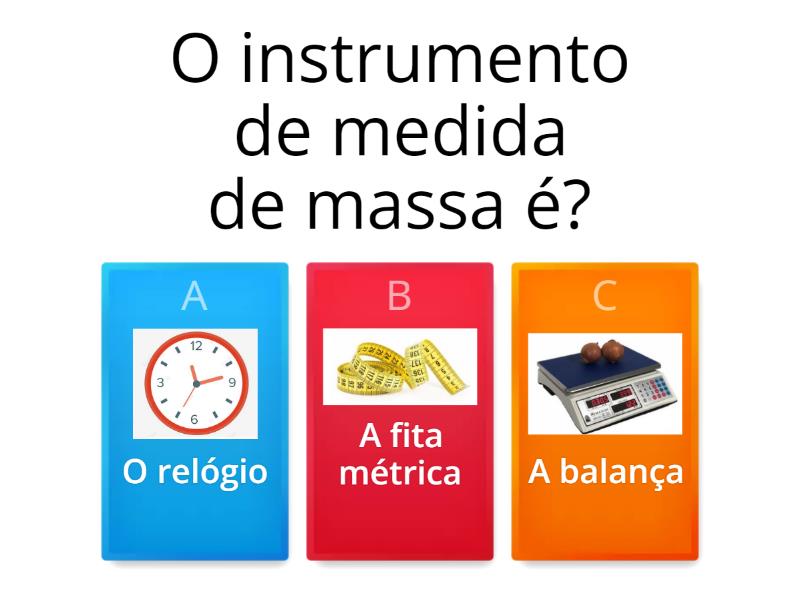MEDIDAS DE MASSA _Condes - Questionário