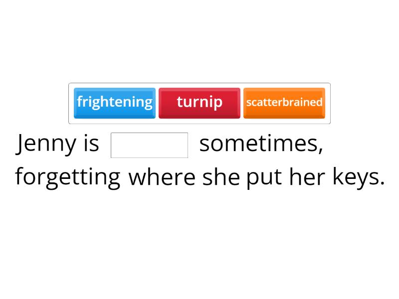 Duffy's Jacket - Vocabulary in Context - Missing word