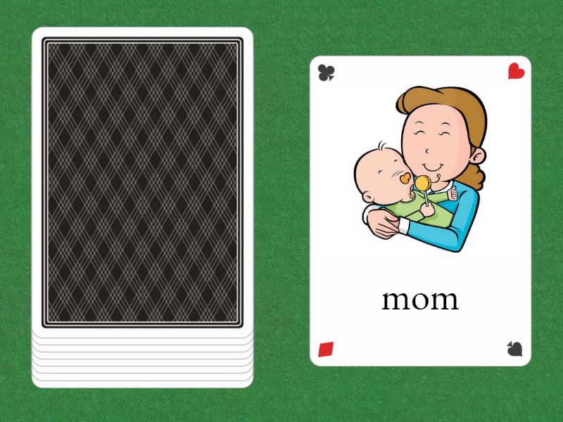 Family Happy Monkey Flashcards - Speaking cards