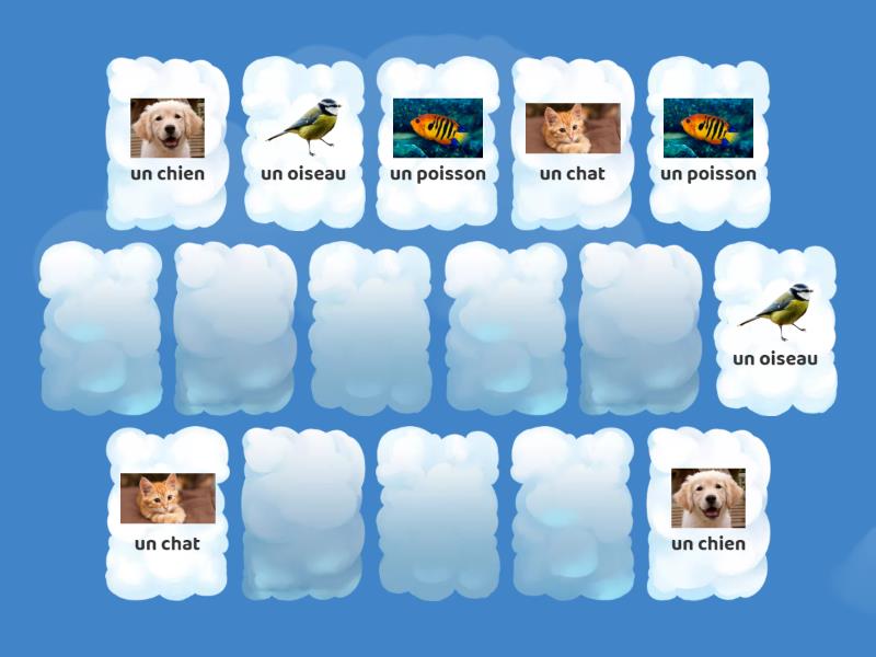 LES ANIMAUX - LES PAIRES - Matching pairs
