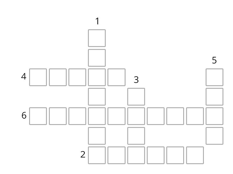 FF2 U12 - vocabulary 1, krížovka - Crossword