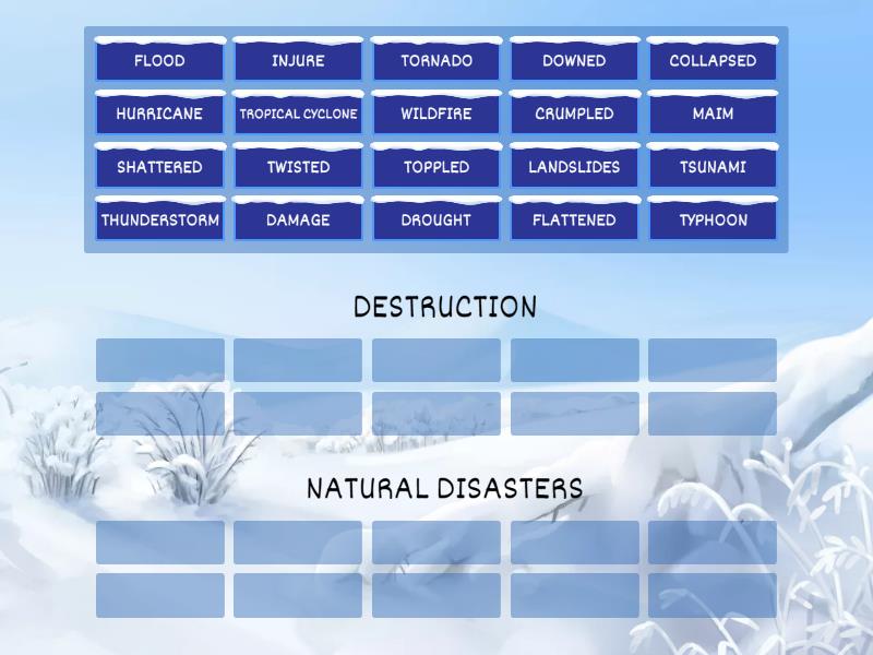 "Storm Chasers" - Group sort