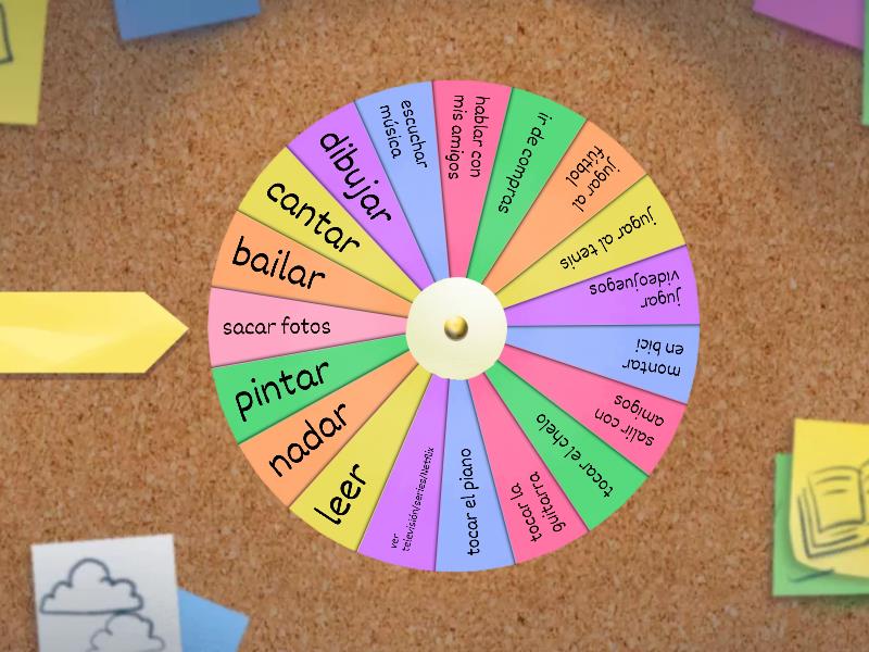 Las actividades del tiempo libre - Spin the wheel