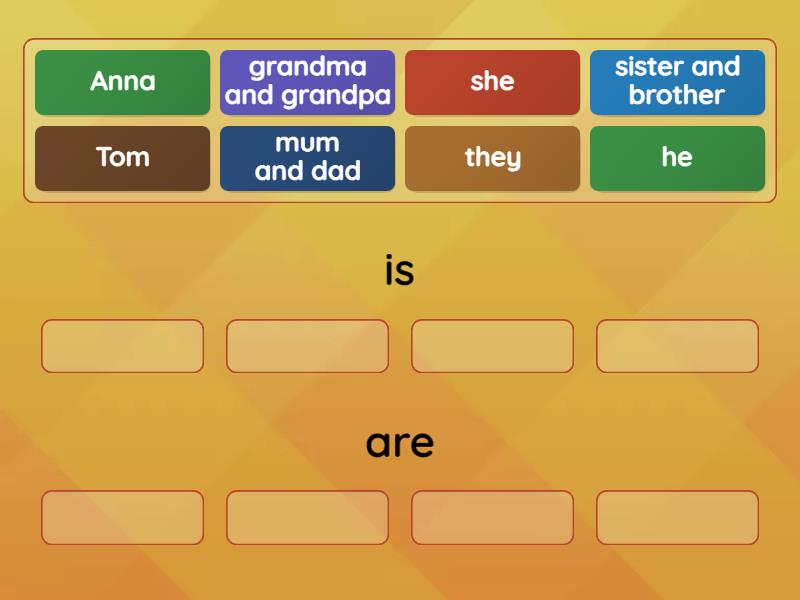FF1 Unit 8 is are - Group sort