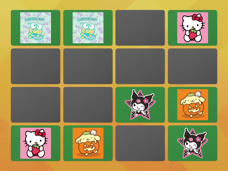 hello kitty and friends - Matching pairs
