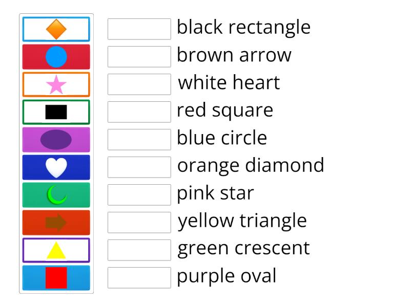 shapes and colors - Match up