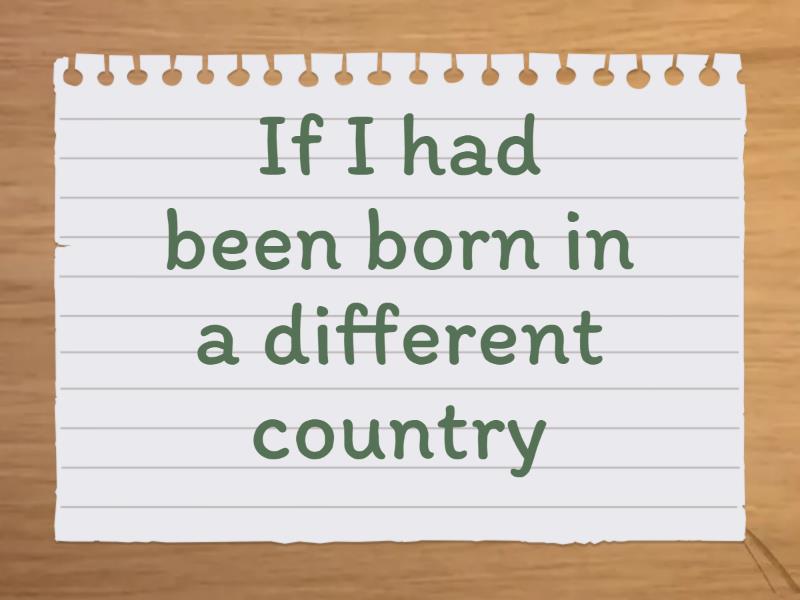 Mixed Conditionals - Flash cards