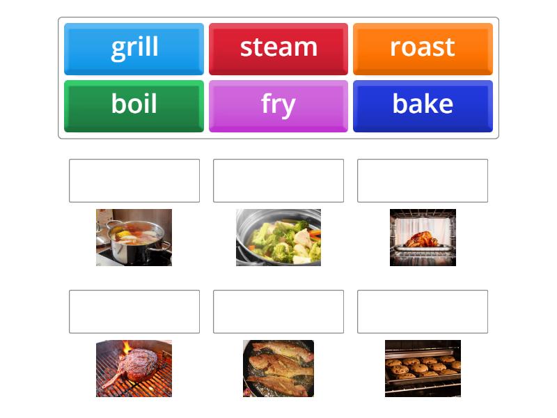 Cooking Methods - Match up