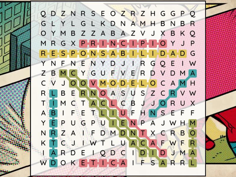 Ética y Moral - Sopa de letras