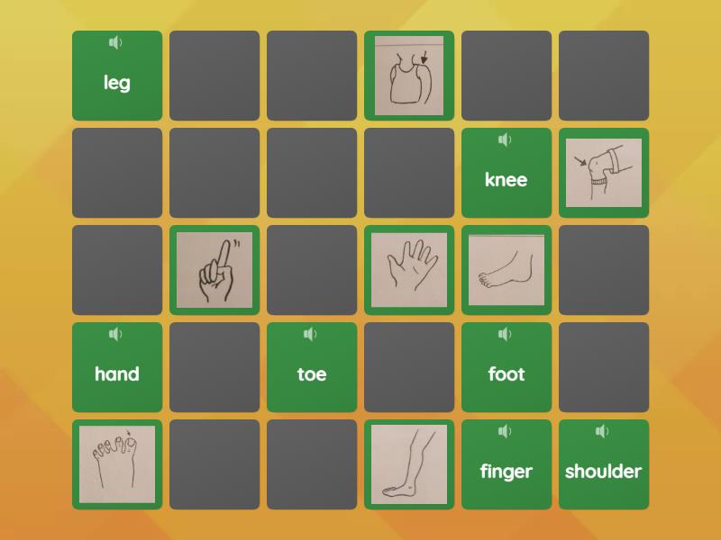 Memory Parts of the body - Parejas