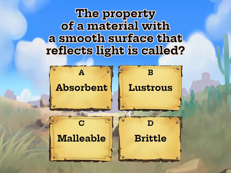 SCIENCE GRADE 7 "PHYSICAL PROPERTIES OF MATTER" - Quiz