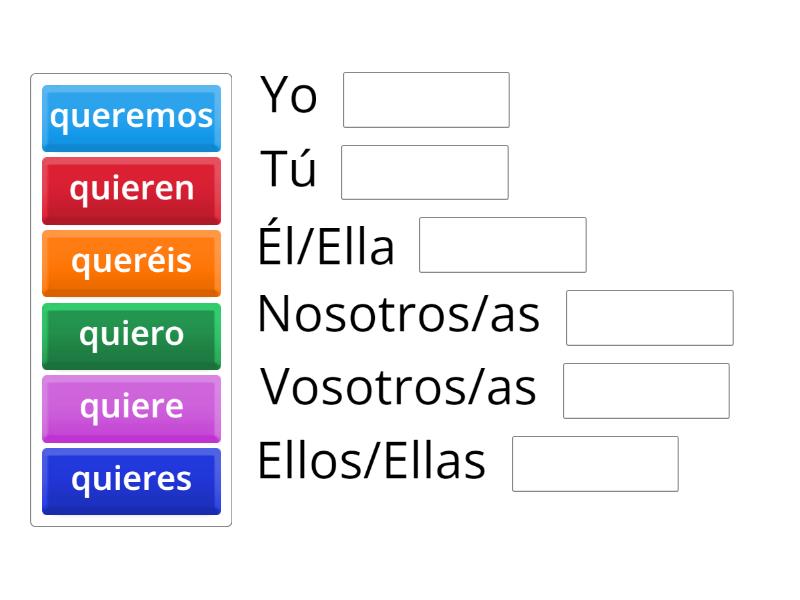 Comer y quiero - Complete the sentence
