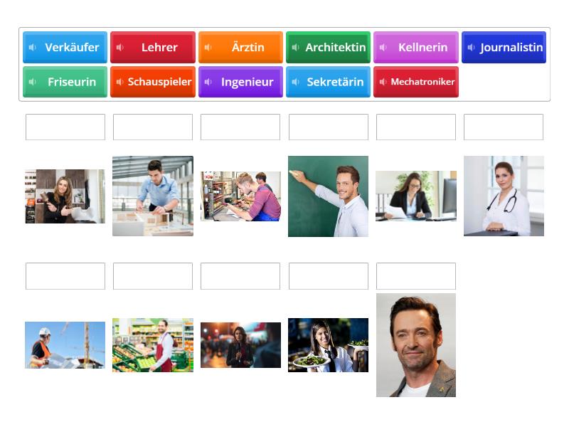 ARBEIT-BERUFE - Match up