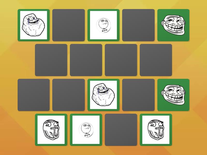 Memorice memes - Matching pairs