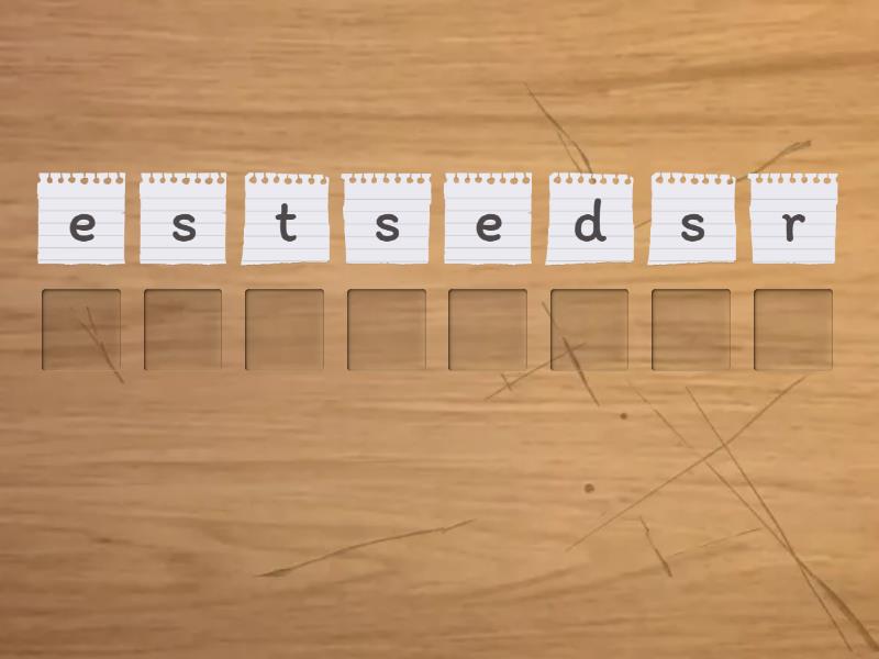 put letters into correct order - Anagram