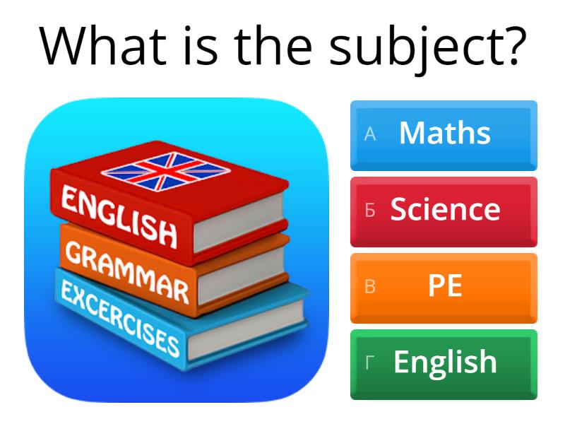 School subjects - Quiz