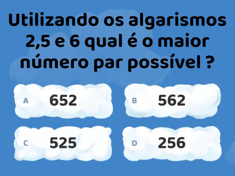 Matemática Divertidamente- 2º ano - Quiz