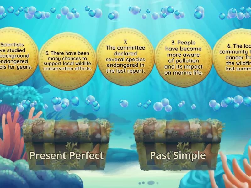 AS 6U1 Present Perfect/Past Simple - Speed sorting