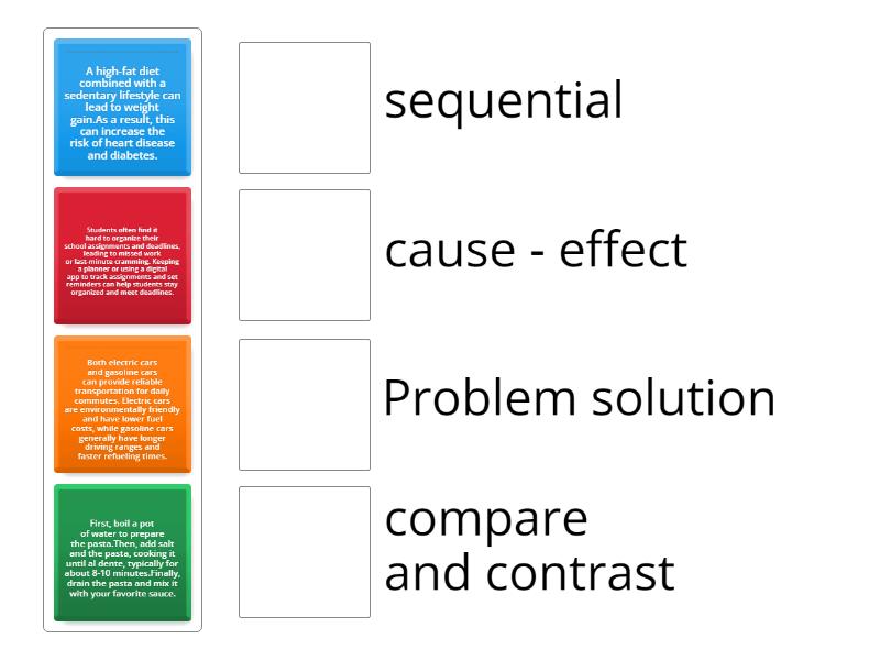 Identify text structure - Match up