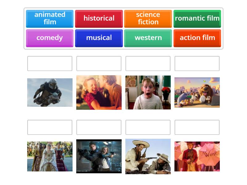 Types of films - Match up