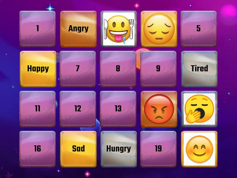 Emoji Emotions - Matching pairs