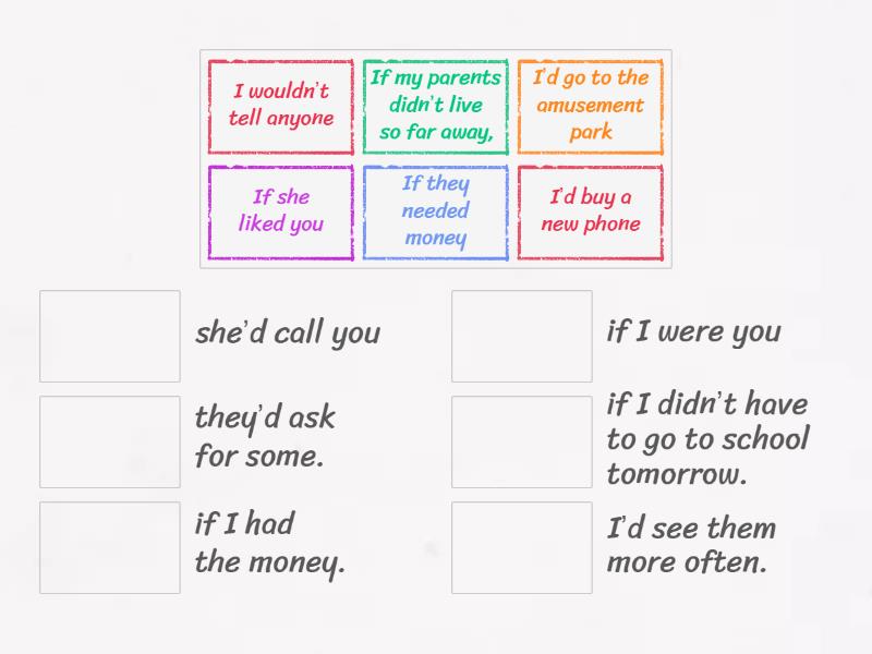 TH B1 U8 Match the sentence halves. (from grammar w) - Match up
