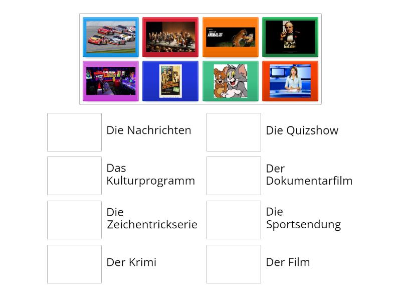 Was gibt es im Fernsehen? - Match up