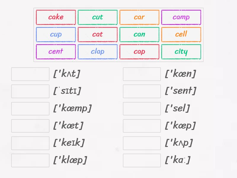 Letter "C" - Match up