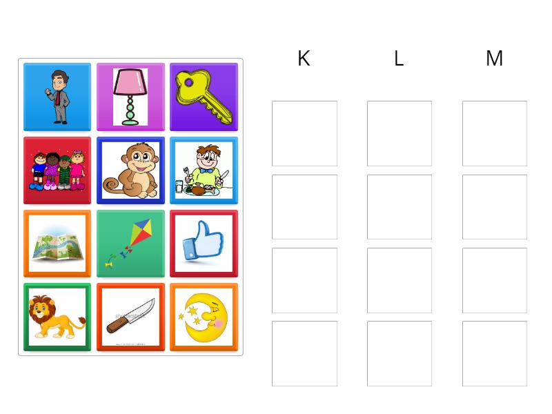 The alphabet game - Group sort