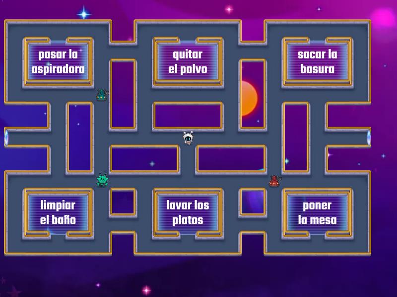 Realidades 6B vocabulary - Maze chase