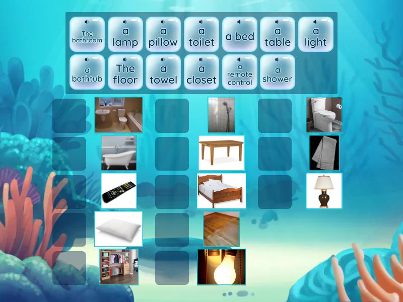 INU 2101 Lesson 10A (a hotel room) - Match up